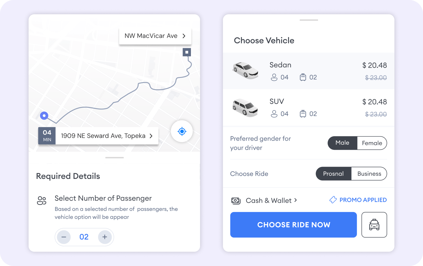 Taxi Passenger App | Customer App for Taxi Booking System