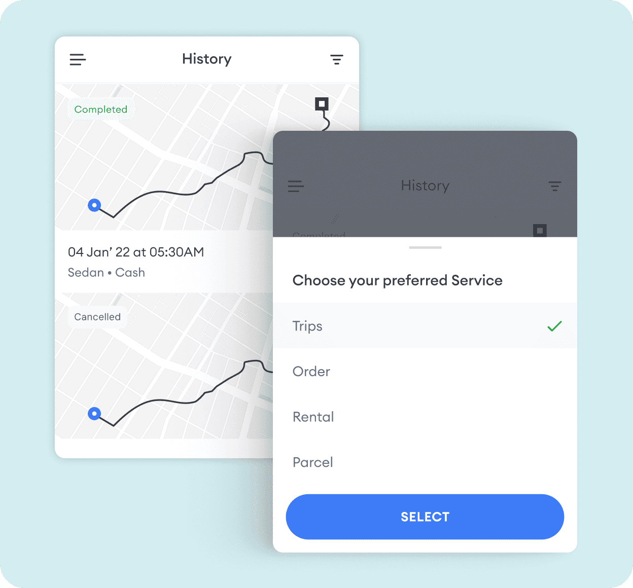 AI Powered Taxi Booking Passenger App | White Label Solution