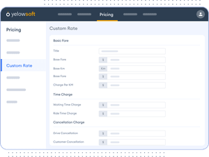 Dynamic Pricing and Fare Management - Yelowsoft Admin Panel