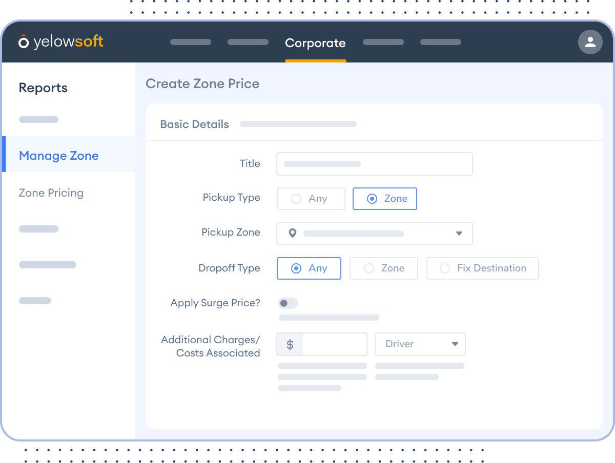 Taxi Zone Management | Zone Wise Taxi Pricing | Yelowsoft
