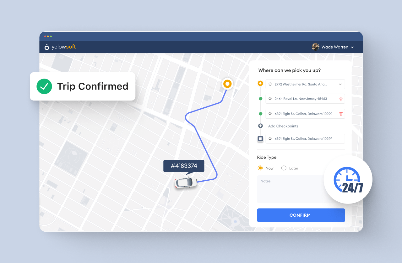 Taxi dispatch software | Cloud taxi booking app | Yelowsoft